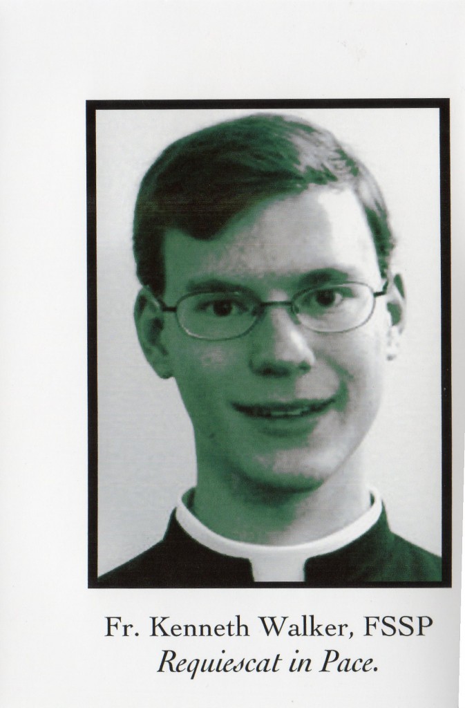 Abbé Kenneth Walker, Resquiescat in Pace - La Fraternité Sacerdotale ...